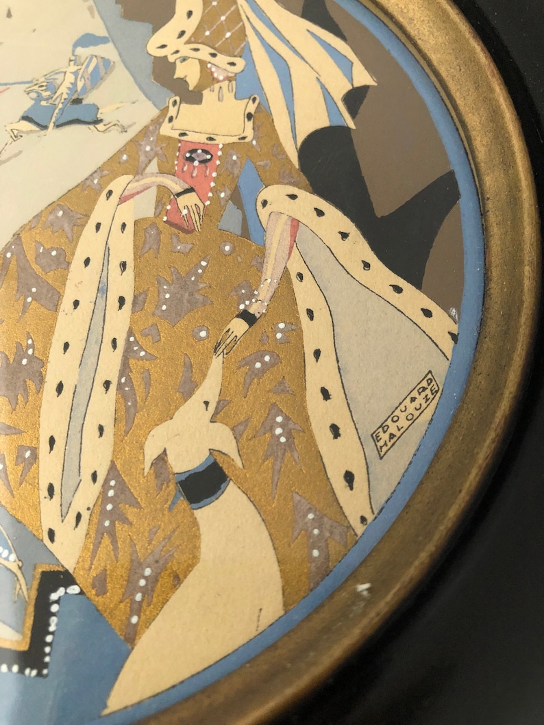 Pair of Art Deco French Edouard Halouze Pochoir Prints - Etsy