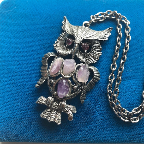 Amethyst Owl - Etsy