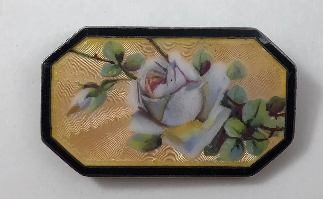 Antique Meyle and Mayer German 935 Sterling Silver Guilloche Enamel ...