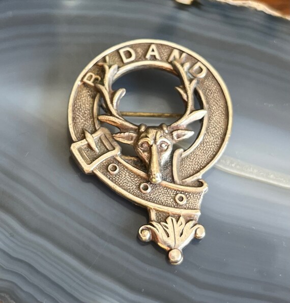 Vintage Antique Gordon Coat of Arms Crest Bydand Resi… - Gem