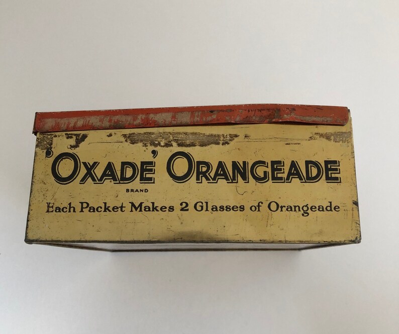 Vintage Oxade Orangeade Advertising Tin General Store Grocery - Etsy