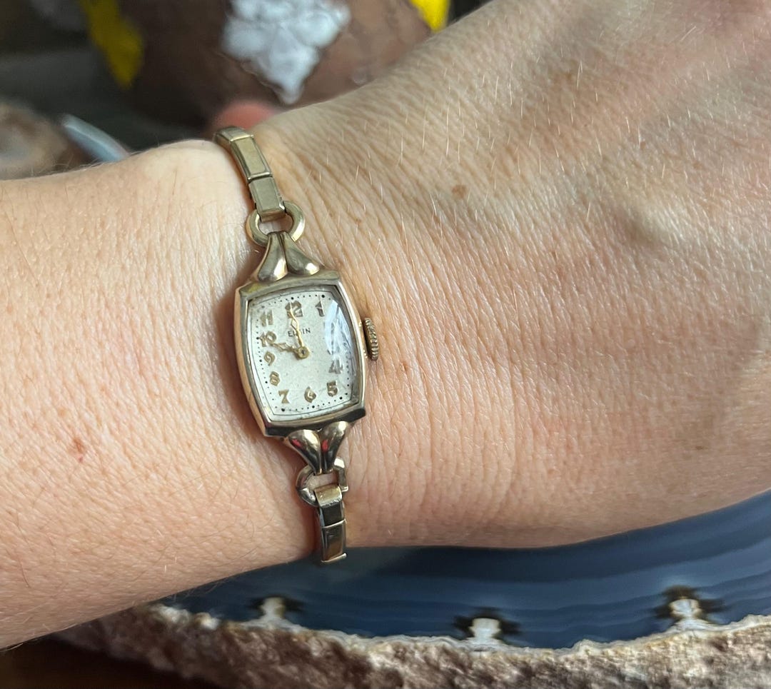 Vintage Elgin 10K Gold Filled Ladies Wrist Watch - Etsy