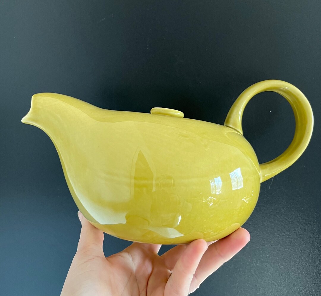 Vintage Russel Wright American Modern Chartreuse Teapot Tea Pot - Etsy