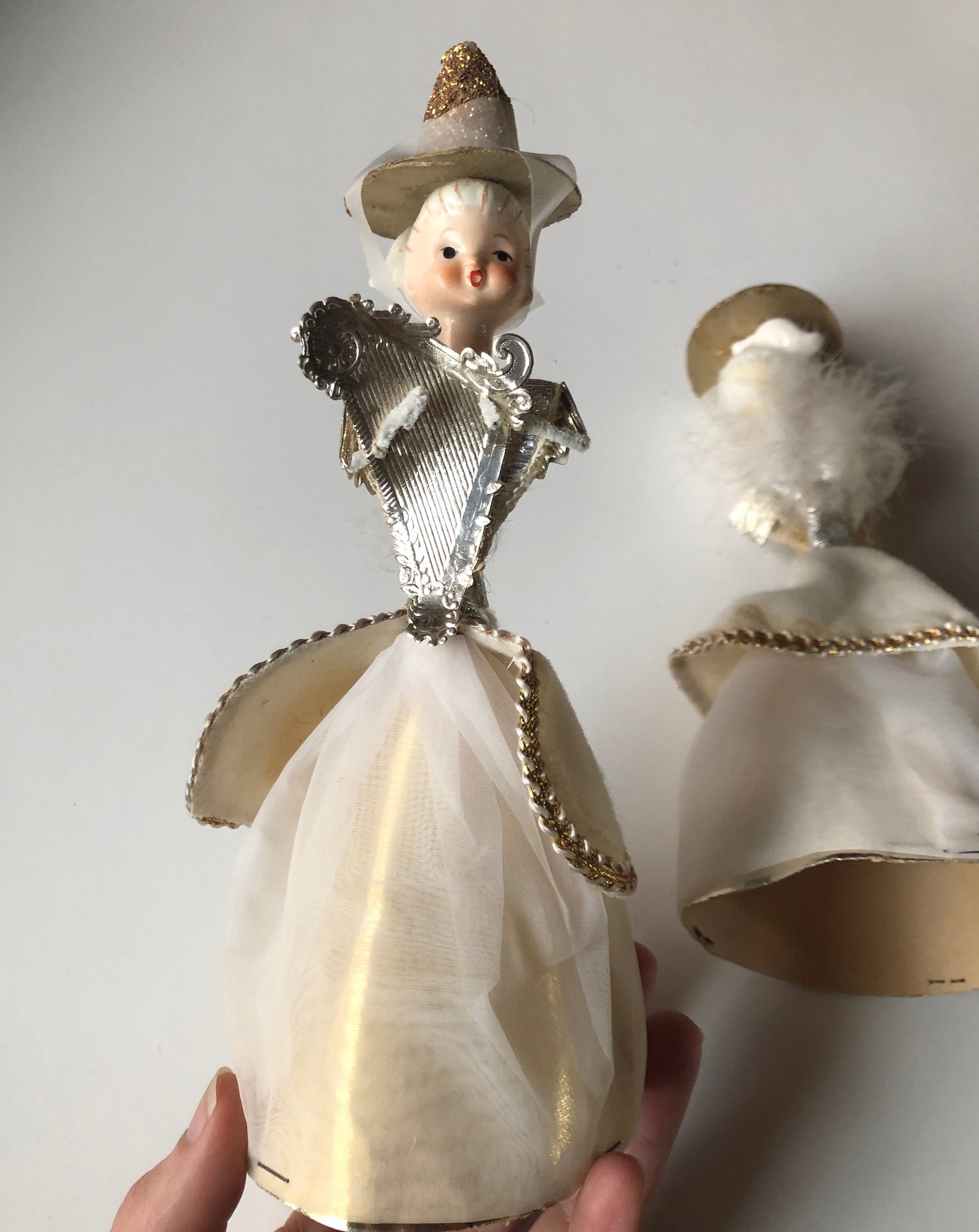 Vintage 1950s Tree Toppers or Christmas Decorations Porcelain | Etsy