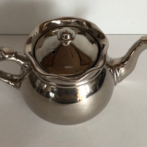 Antique Silver Luster Lustre White Pottery Teapot - Etsy