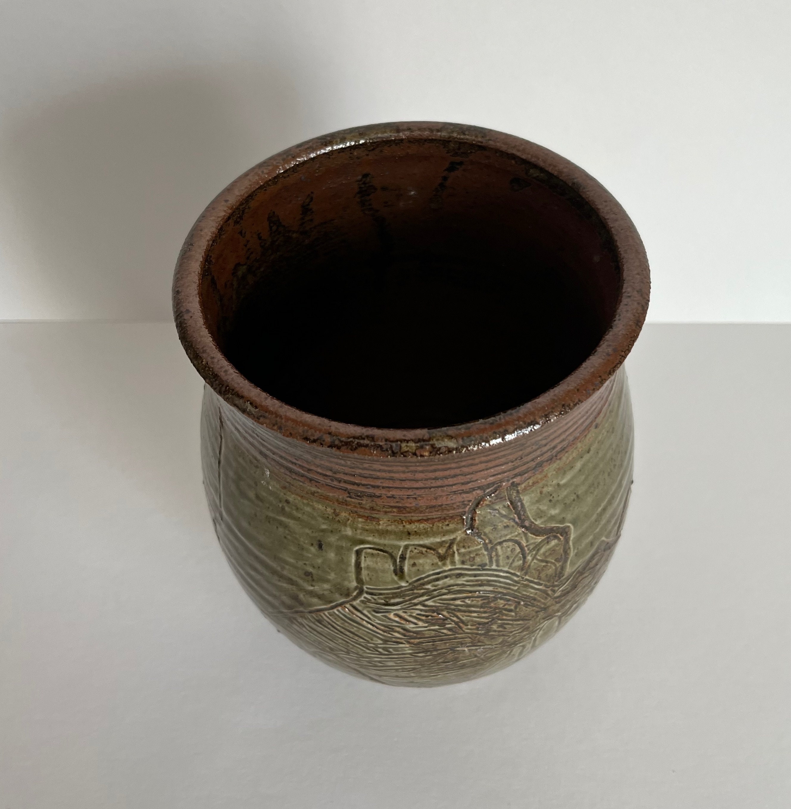 Vintage David Anderson Canadian Studio Pottery Organic Abstract ...