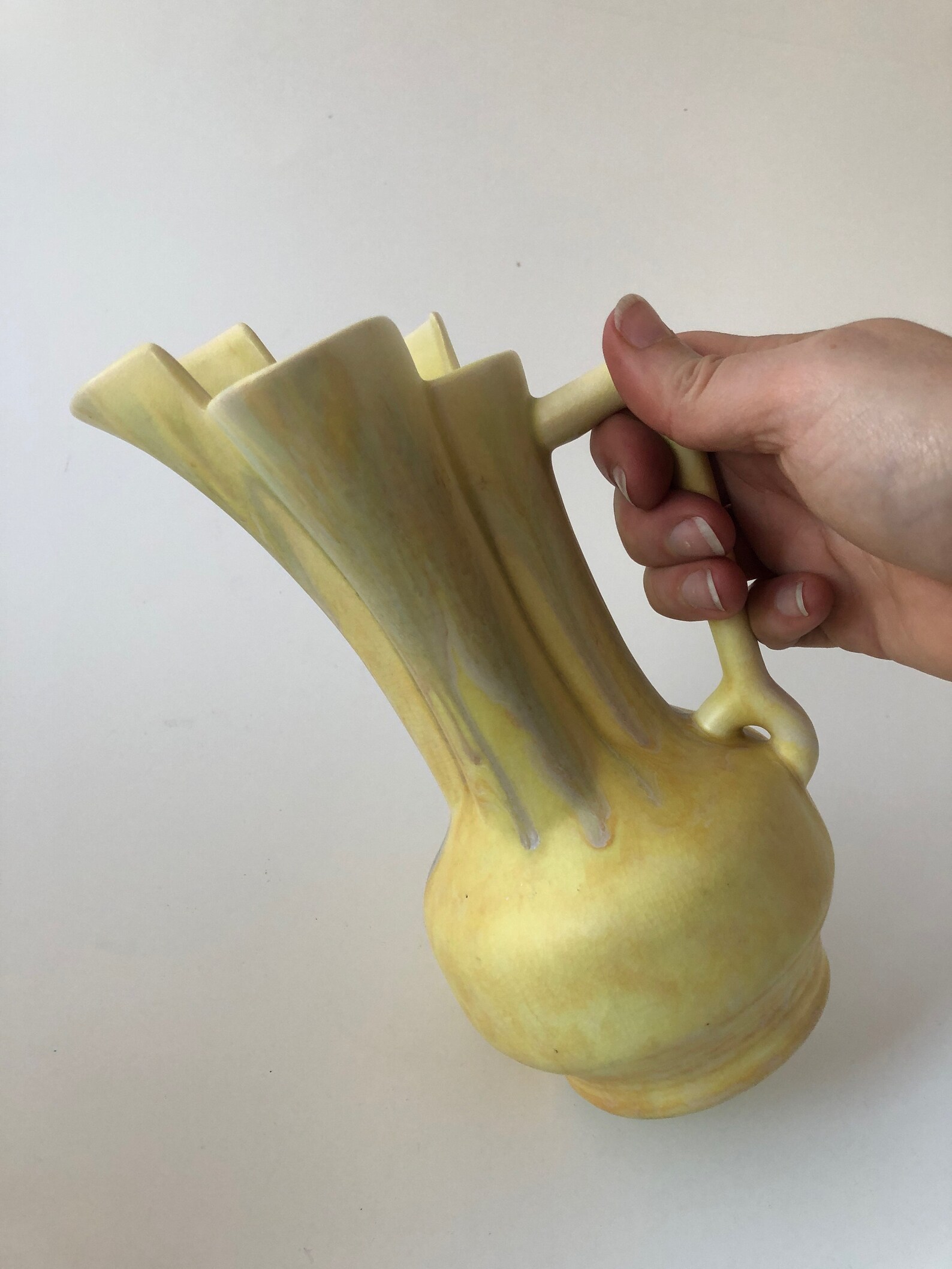 Vintage 1930s Beswick Art Pottery Simcox Art Deco Matte Yellow | Etsy