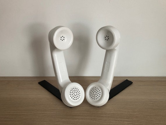 White Vintage 1970s Rotary Dial Telephone Phone Receiver | Etsy