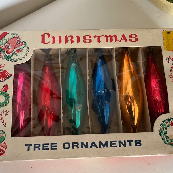 Christmas Teardrop Glass Ornaments - Etsy
