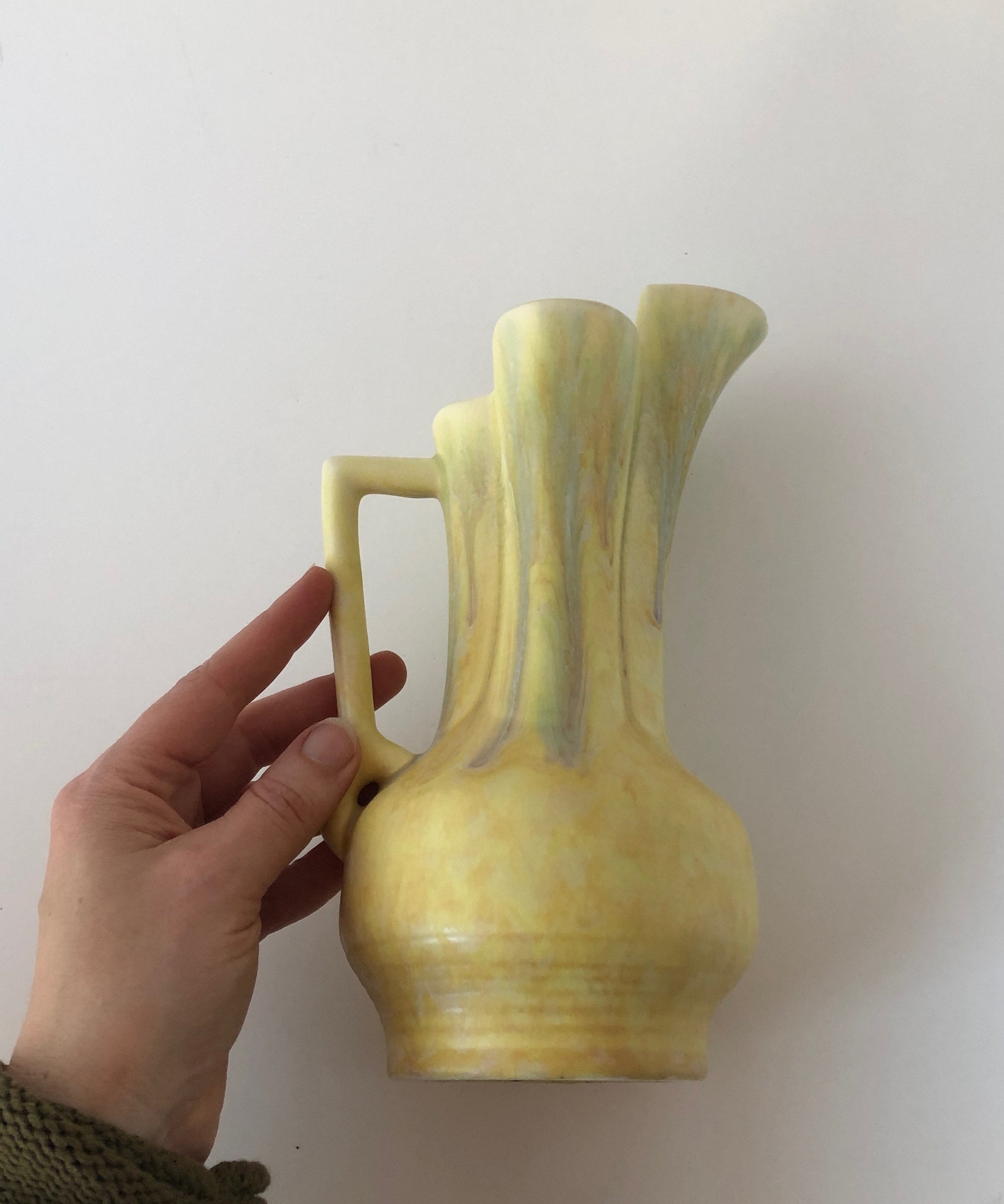 Vintage 1930s Beswick Art Pottery Simcox Art Deco Matte Yellow | Etsy