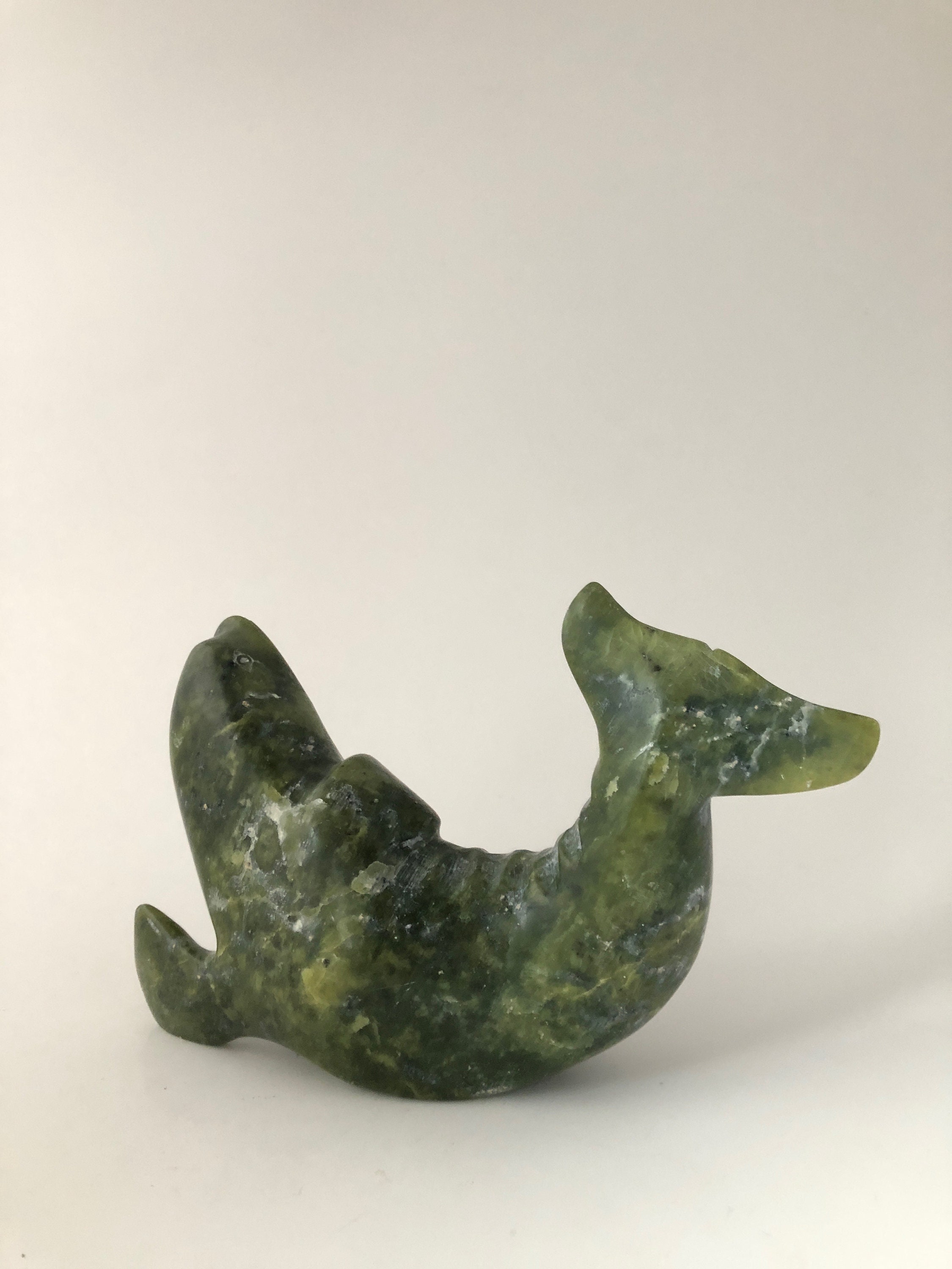 Art & Collectibles Sculpture Art Objects Vintage Canadian Inuit Green ...