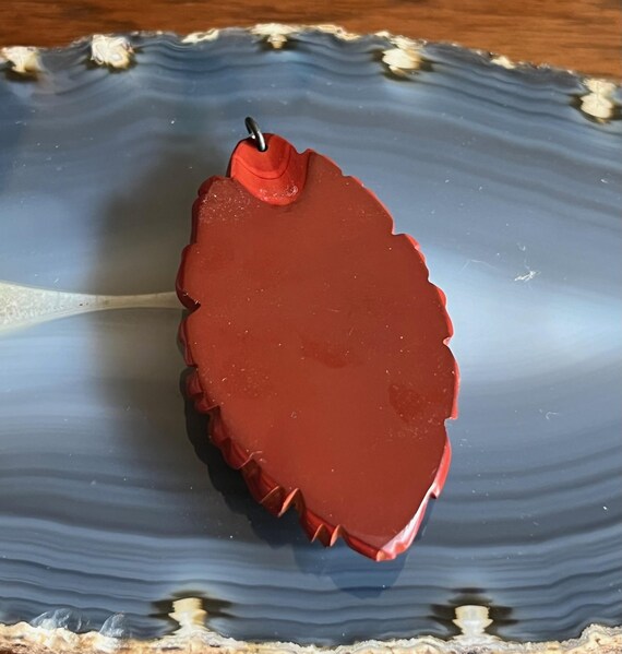 Rare Vintage Japanese Camo Bakelite Red Iro Urushi Ca… - Gem