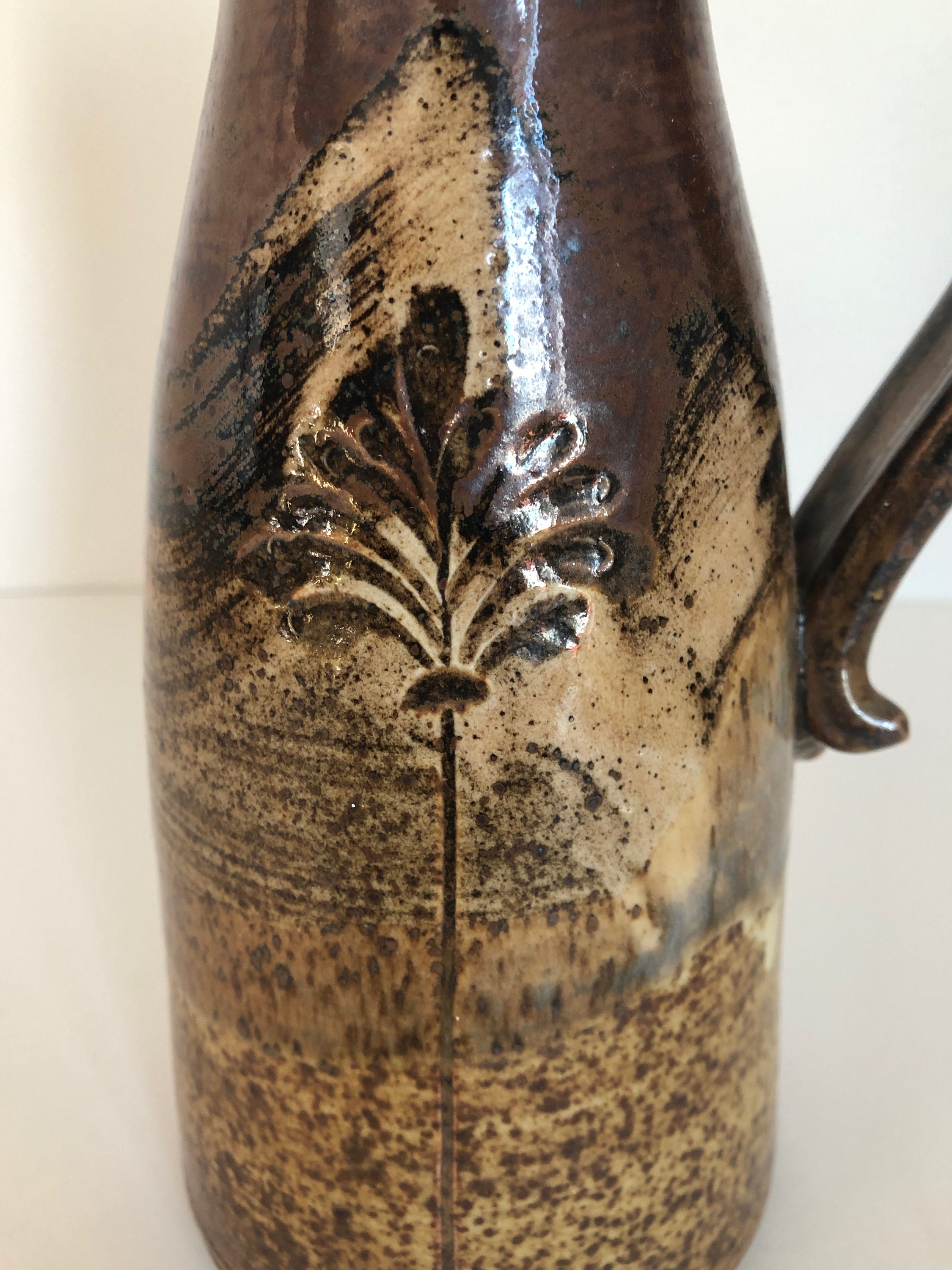 Vintage Canadian Studio Pottery Stoneware Steve Jorgenson Wine Carafe ...