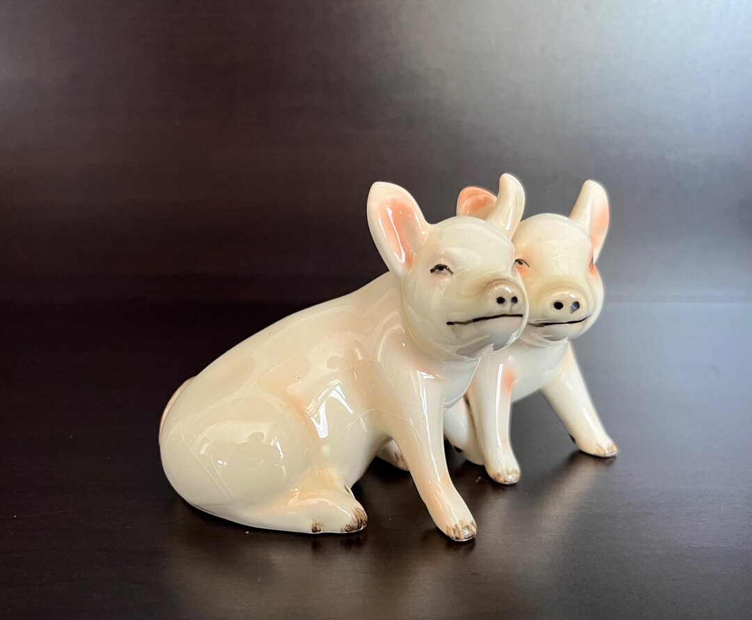 Pair of Vintage Goebel Ceramic Pink Pigs Figurine 32008-07 - Etsy