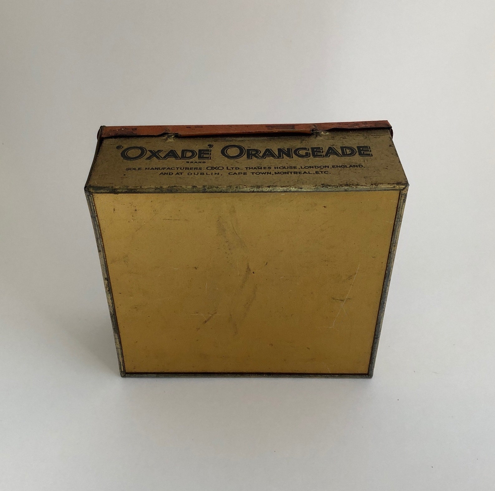 Vintage Oxade Orangeade Advertising Tin General Store Grocery - Etsy