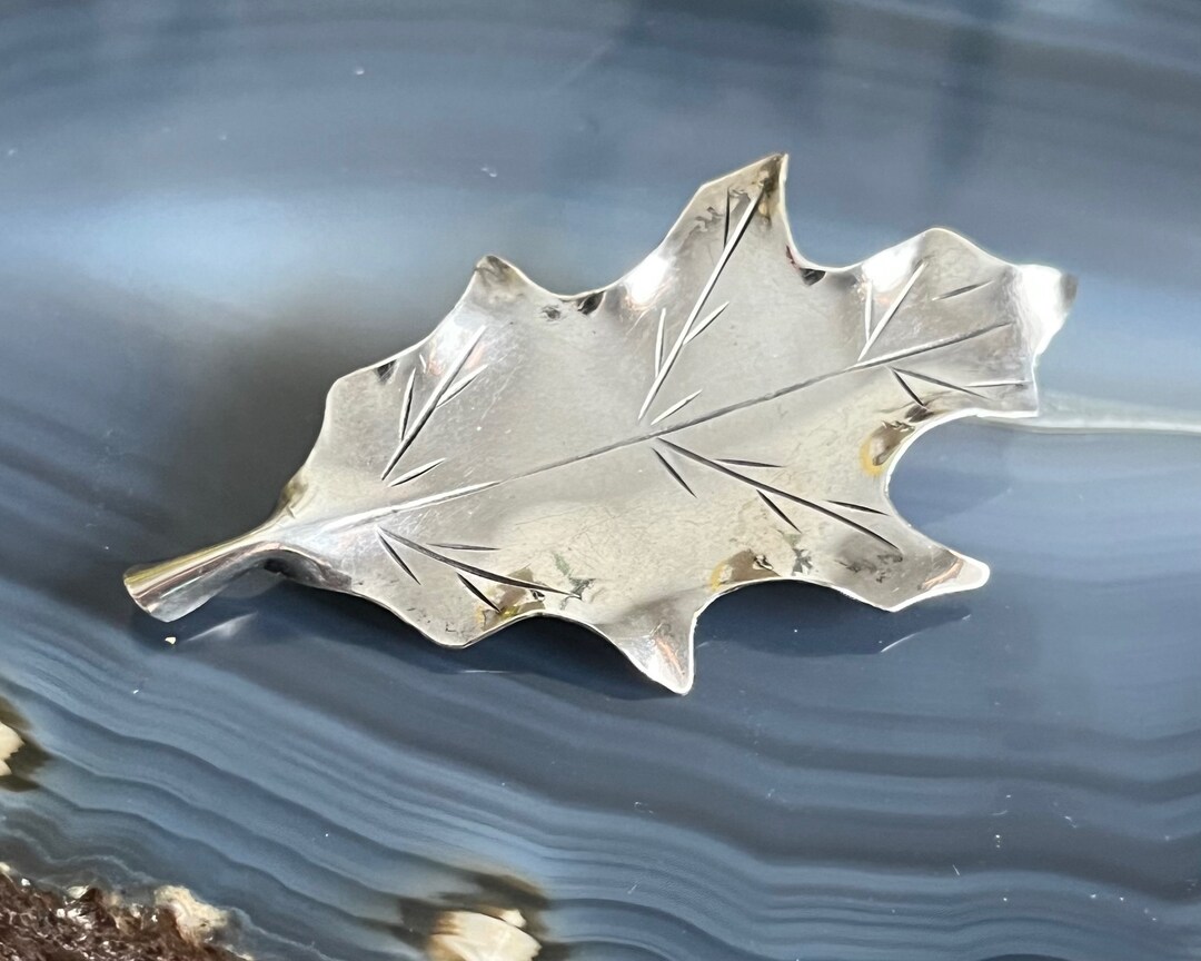 Vintage Stuart Nye Sterling Silver Handmade Leaf Brooch - Etsy