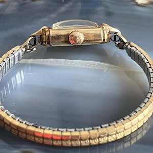 Vintage Mid Century Lady Elgin 14K Gold Filled Wrist Watch - Etsy