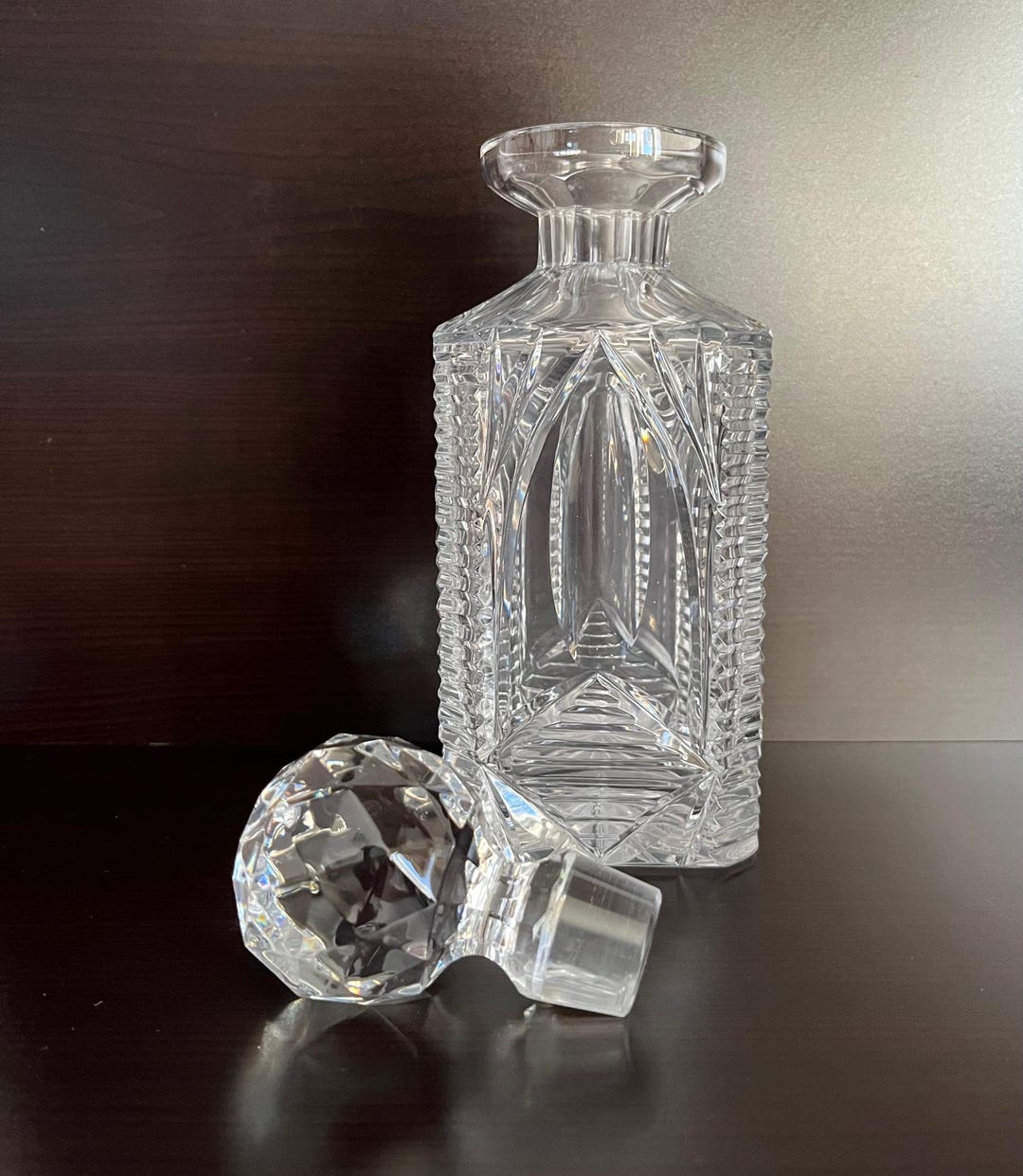 Gorgeous Antique or Vintage Cut Crystal Rum Rye Bourbon Vodka Spirits ...