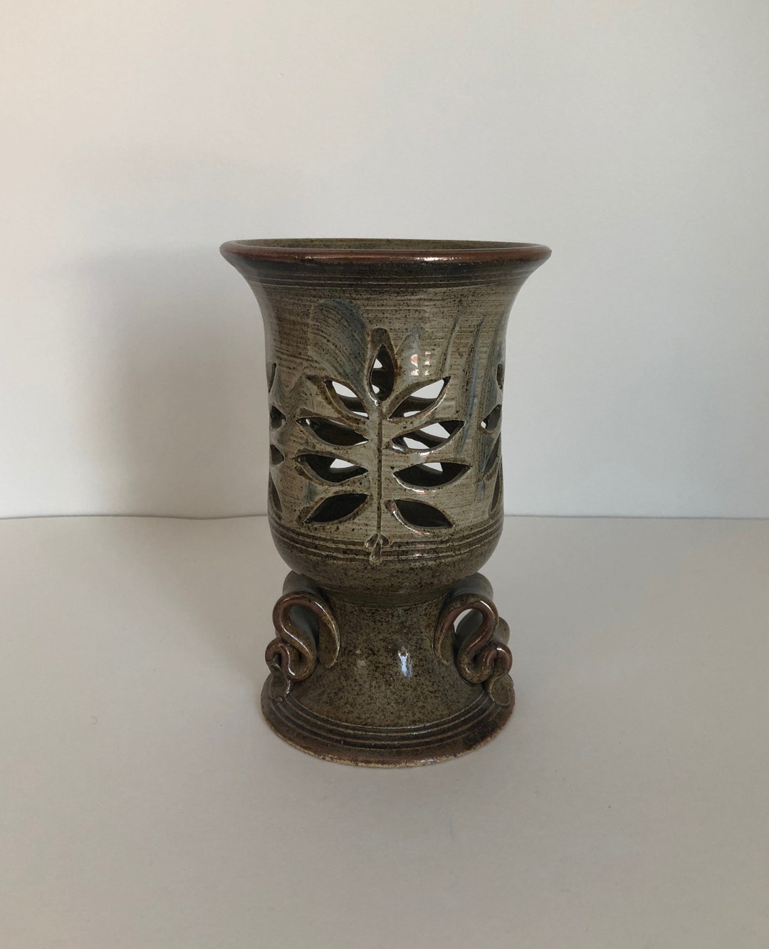 Vintage Canadian Studio Pottery Stoneware Steve Jorgenson Candle ...