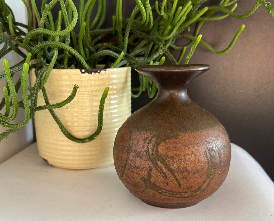 Mid Century MCM SDW Stoneware Designs West Pottery Vase California ...