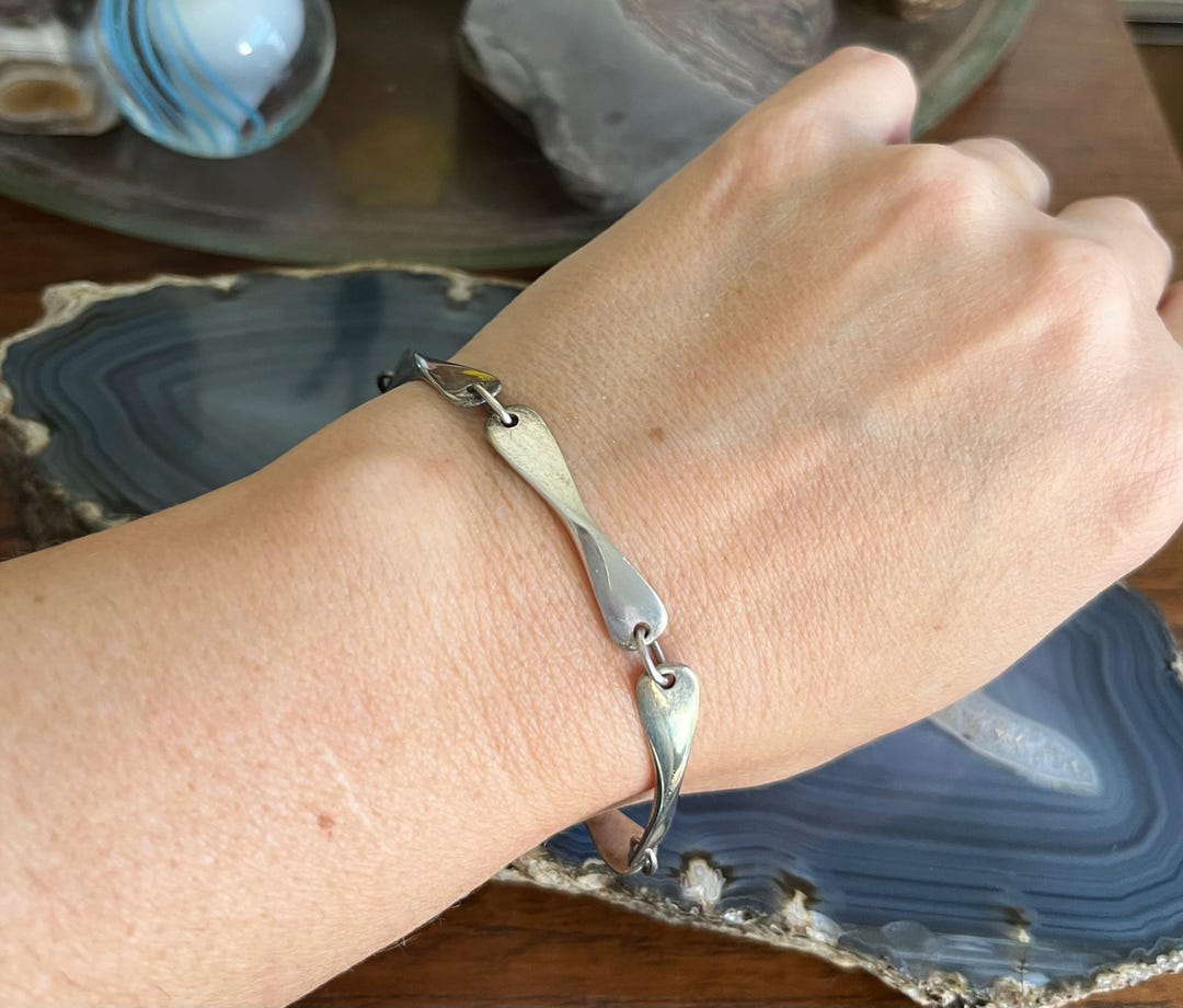Vintage Darla Hesse Canadian Modernist Jewelry Twist Link Bracelet - Etsy