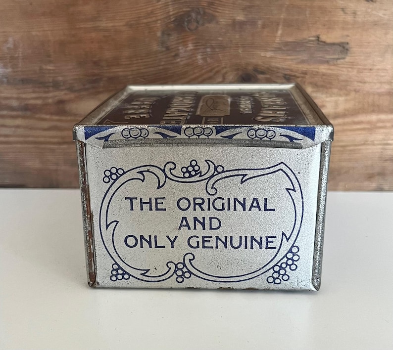 Vintage Farrah's Original Harrogate Toffee Tin Cobalt Blue & Silver - Etsy