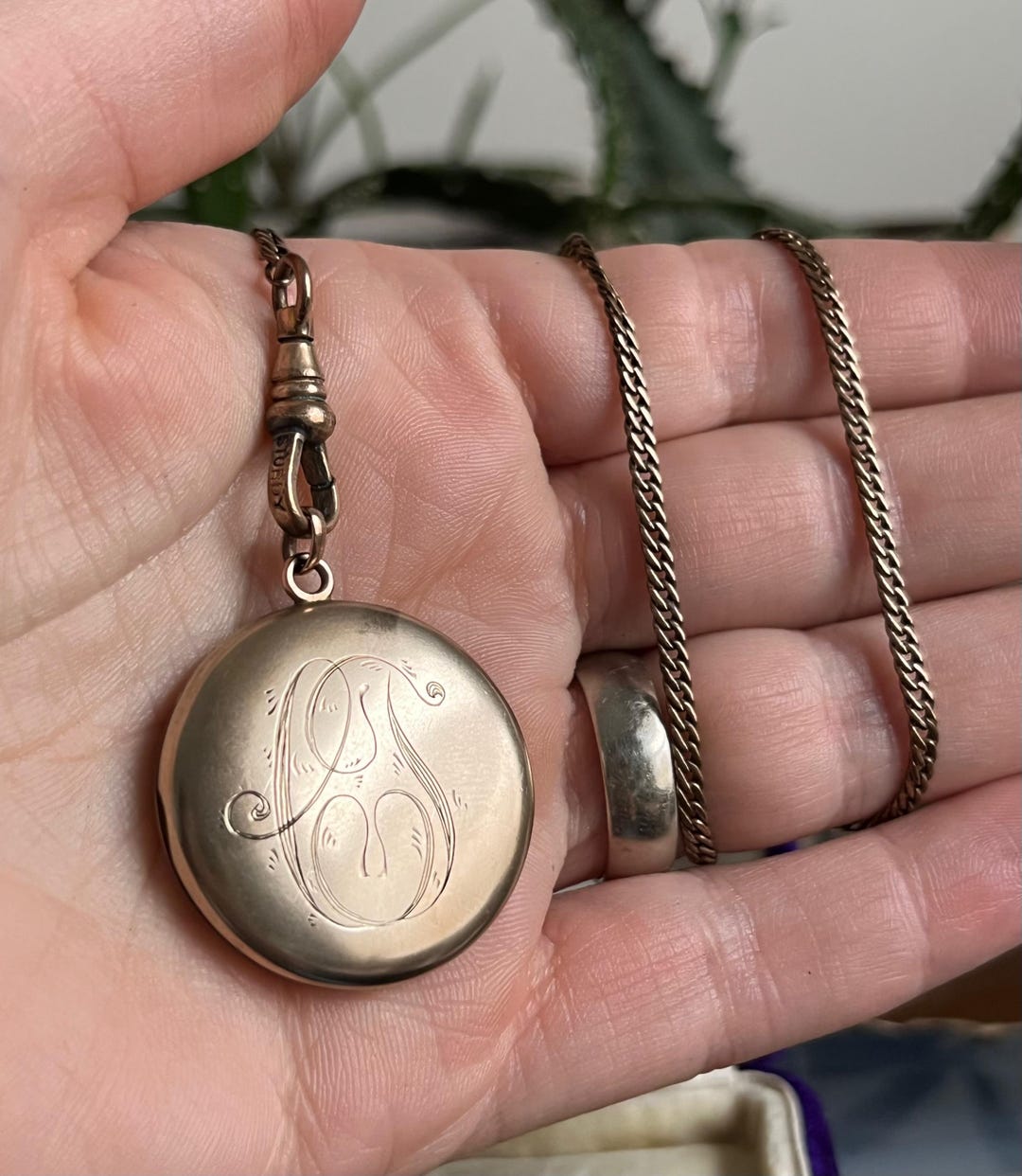 Antique Victorian Gold Filled Engraved Initial Locket Pendant Fob - Etsy