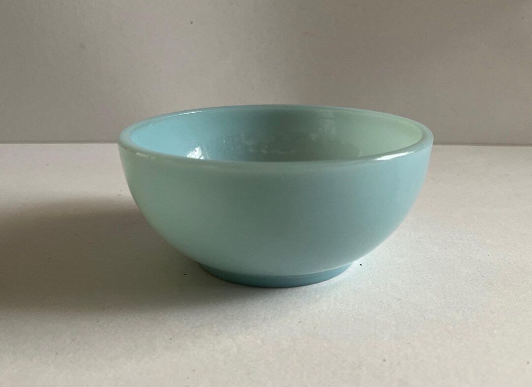 Vintage Fire King Turquoise Blue Delphite 5 Inch Chili Bowl - Etsy