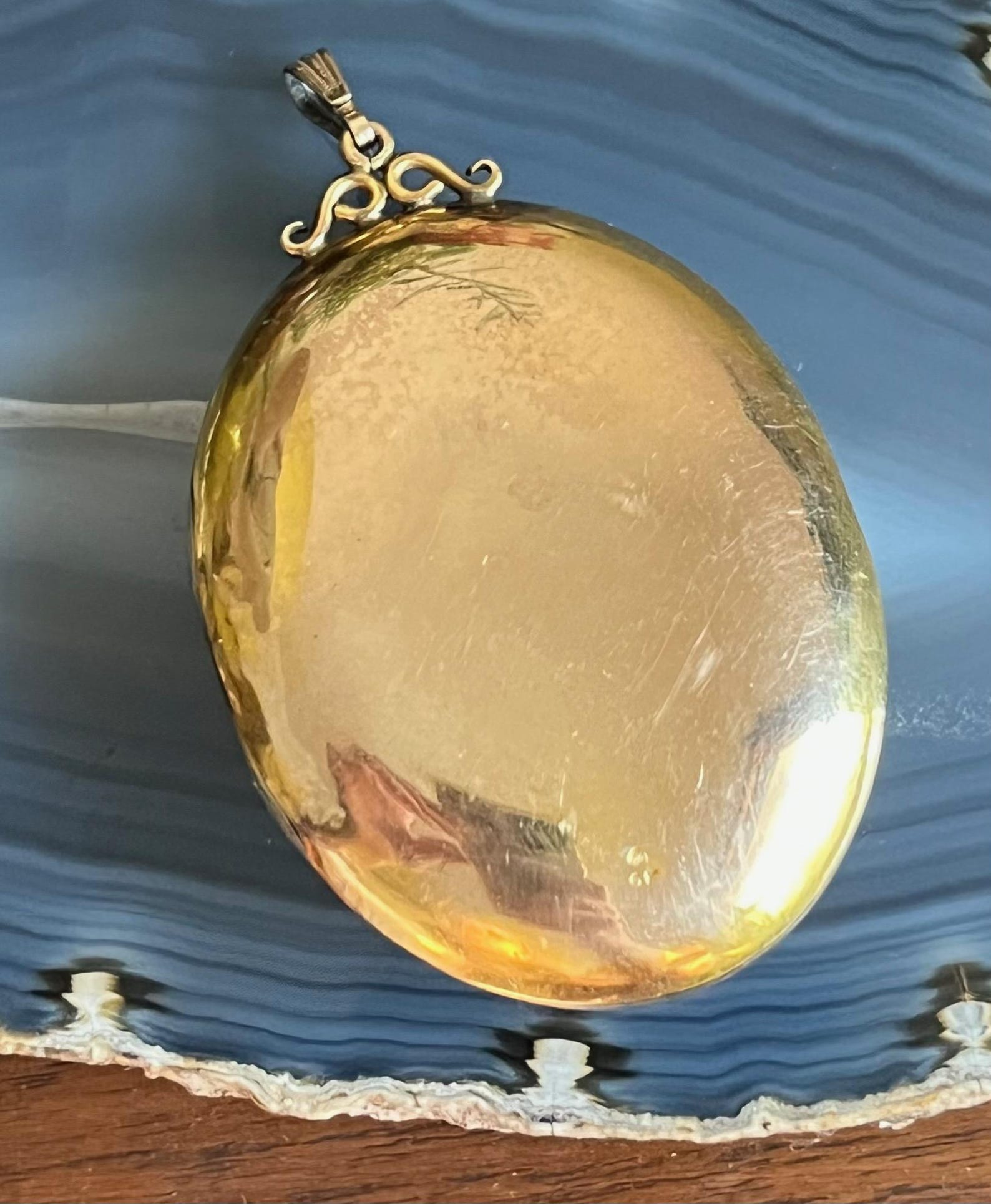Large Vintage Rose Repousse Gold Filled Photo Locket Pendant - Etsy