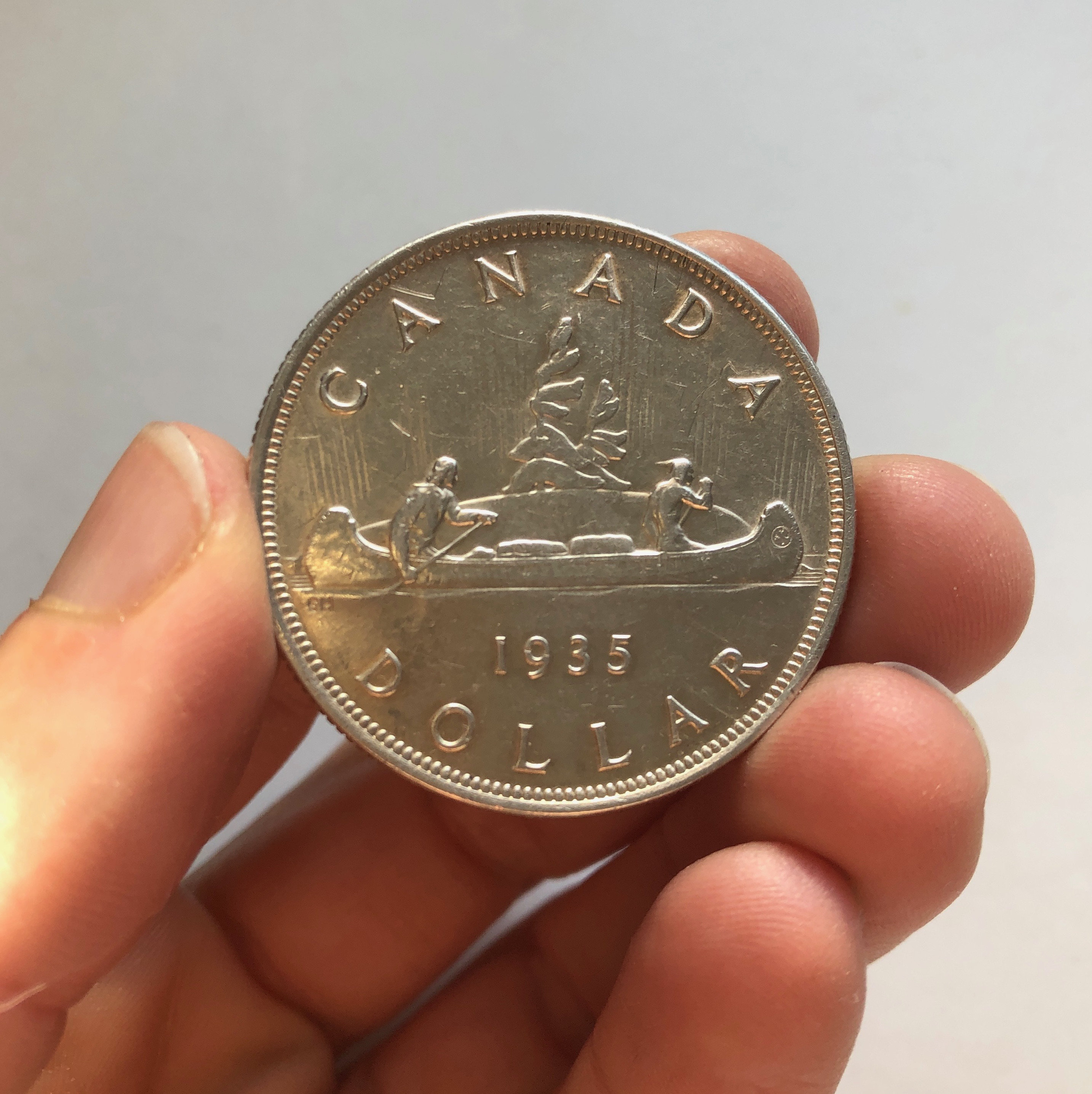 Canadian Canada Dollar 80% Silver Coin 1935 SWL - Etsy