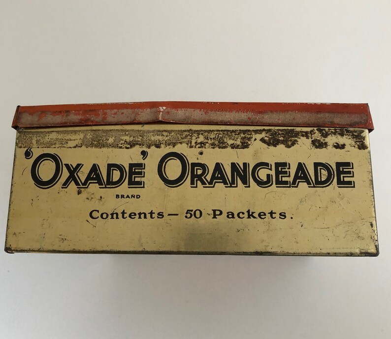 Vintage Oxade Orangeade Advertising Tin General Store Grocery - Etsy