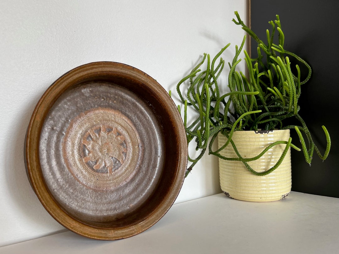 Vintage Canadian Studio Pottery Stoneware Low Profile Bowl - Etsy