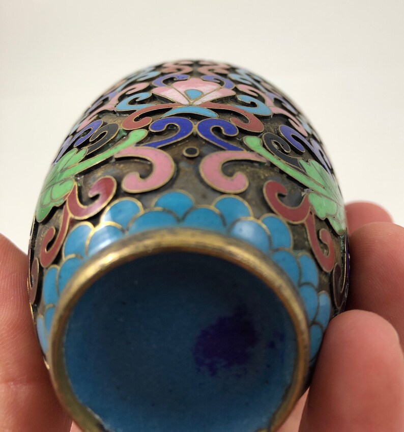 Vintage Asian Antique Chinese Jingfa Relief Carved Cloisonne | Etsy