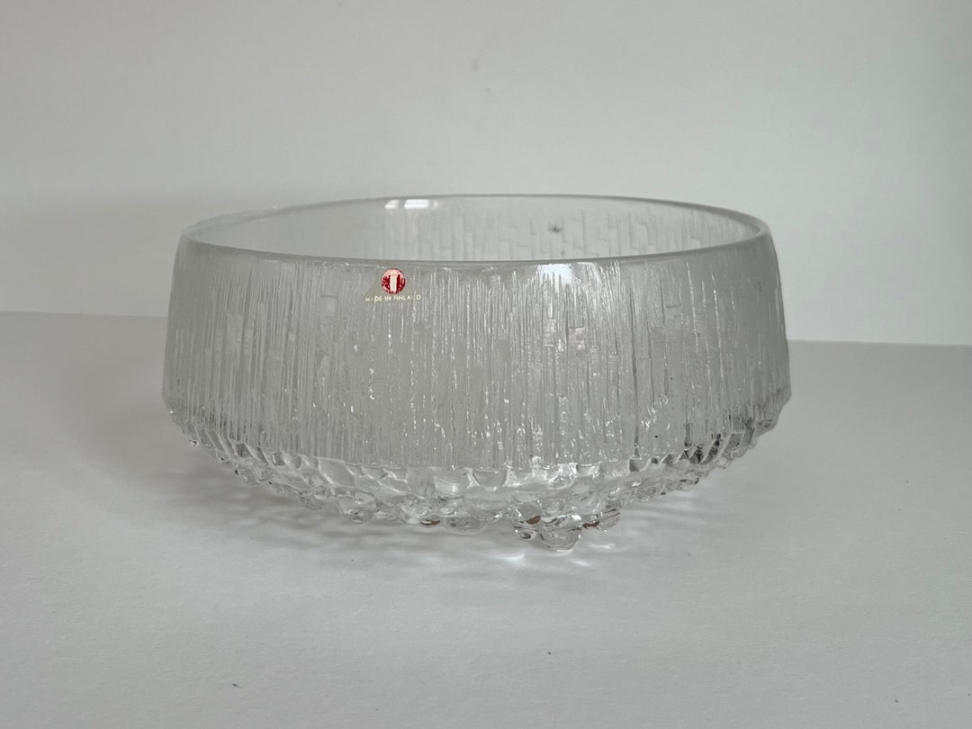 Vintage Mid Century Modern Iittala Finland Ultima Thule Crystal Glass ...