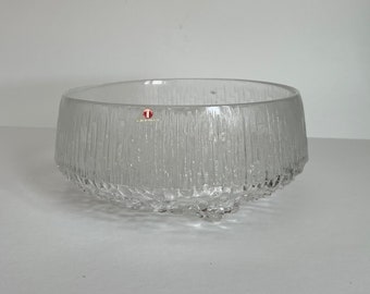 Iittala ULTIMA THULE Pair 2 Small Glass Bowls Designed by Tapio ...