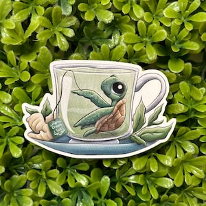 Tea Creatures: Sea Turtle Sticker | Animal Sticker | Waterproof Sticker ...