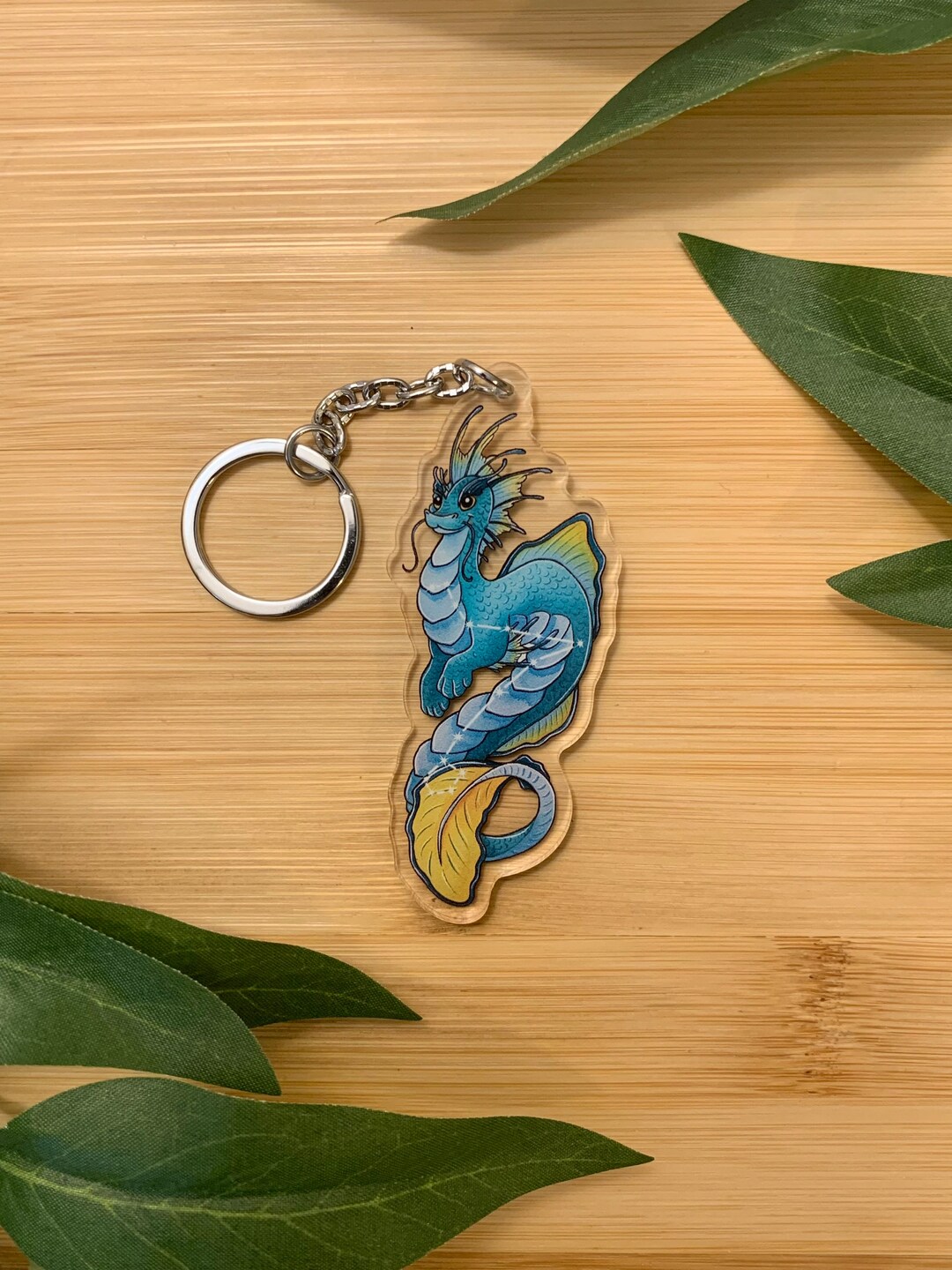 Pisces Dragon Keychain | Zodiac Sign Dragon | Dragon Keychain | Zodiac ...