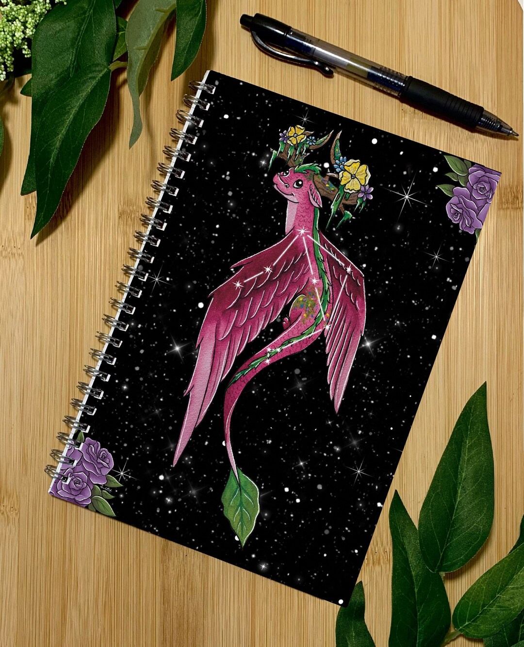 Libra Zodiac Dragon Notebook | Spiral Notebooks | Fantasy Notebook ...