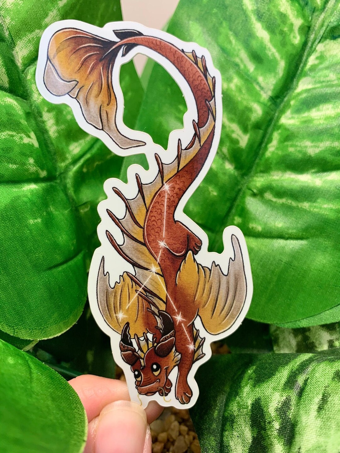 Cancer Dragon Sticker Dragon Sticker Waterproof Sticker - Etsy
