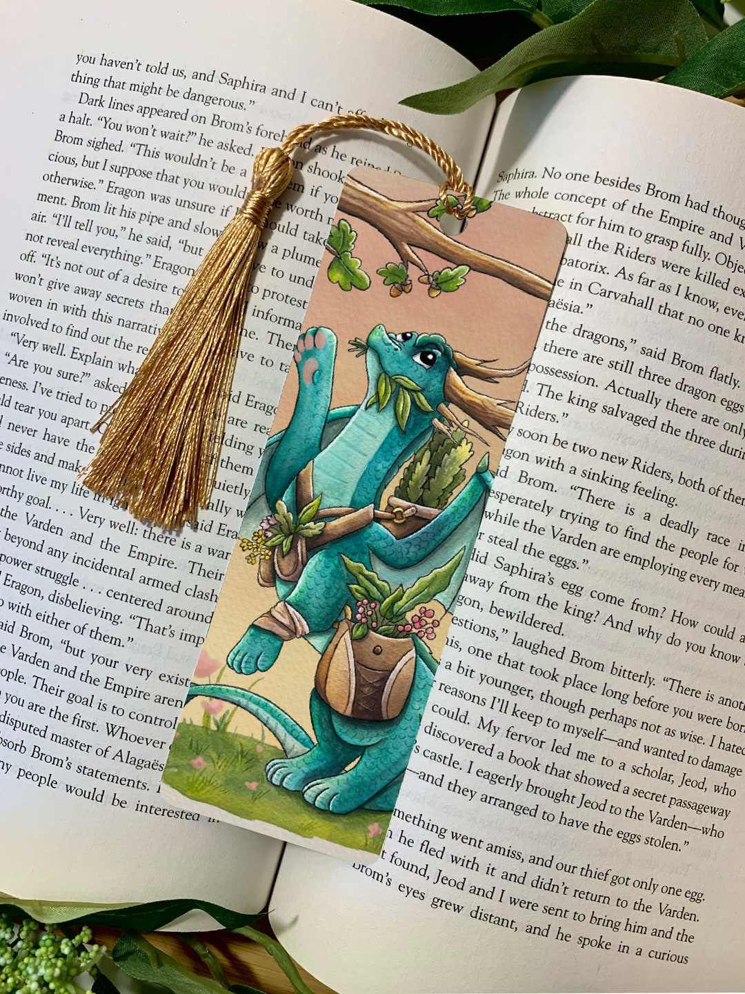 Fern the Forager Dragon Bookmark | Book Lover Gifts | Book Accessories ...