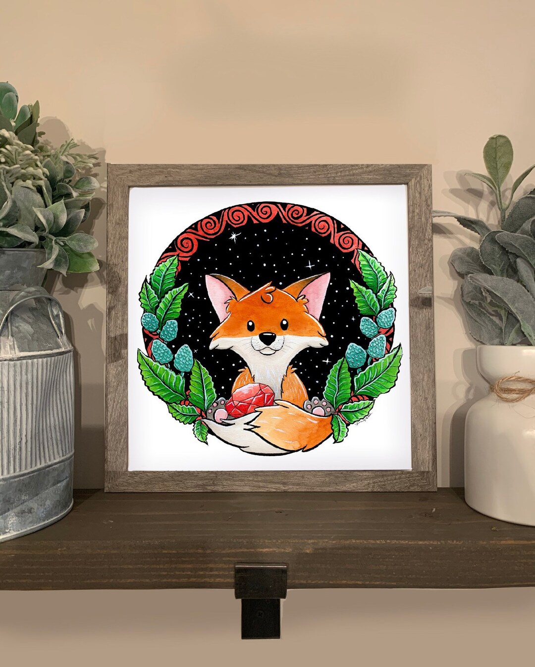 Cute Fox Print | Zodiac Sign Print| Zodiac | Celtic Print | Fox ...