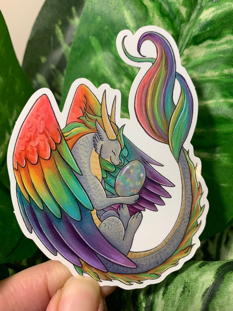 Opal Dragon Sticker Dragon Sticker Waterproof Sticker UV - Etsy