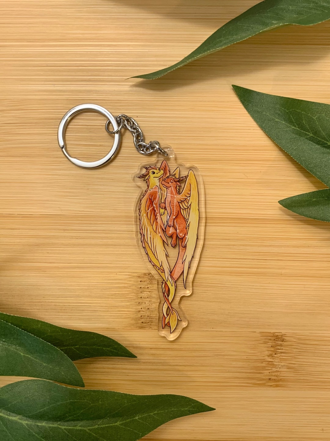 Gemini Dragon Keychain | Zodiac Sign Dragon | Dragon Keychain | Zodiac ...