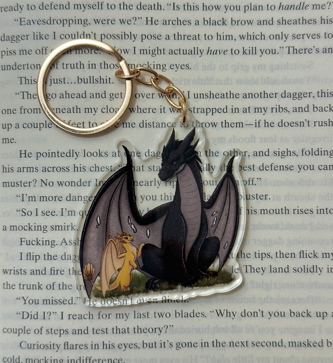 Tairn and Andarna Keychain Fourth Wing Licensed Merch - Etsy