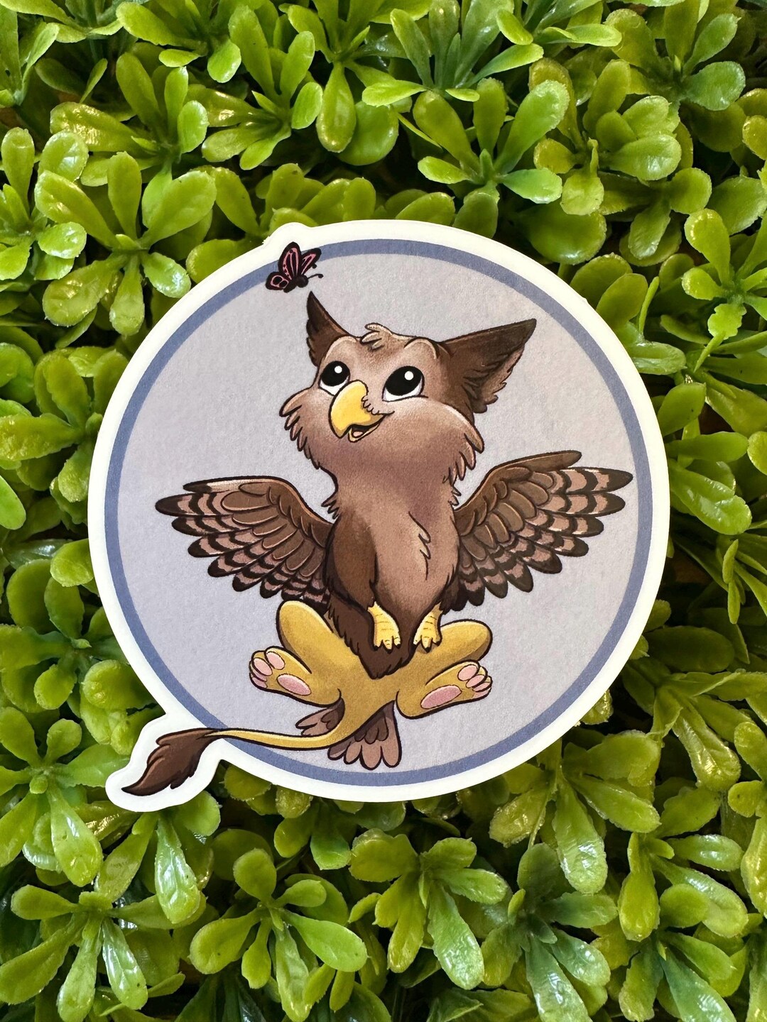 Butterfly Gryphon Sticker | Fantasy Sticker | Waterproof Sticker | UV ...