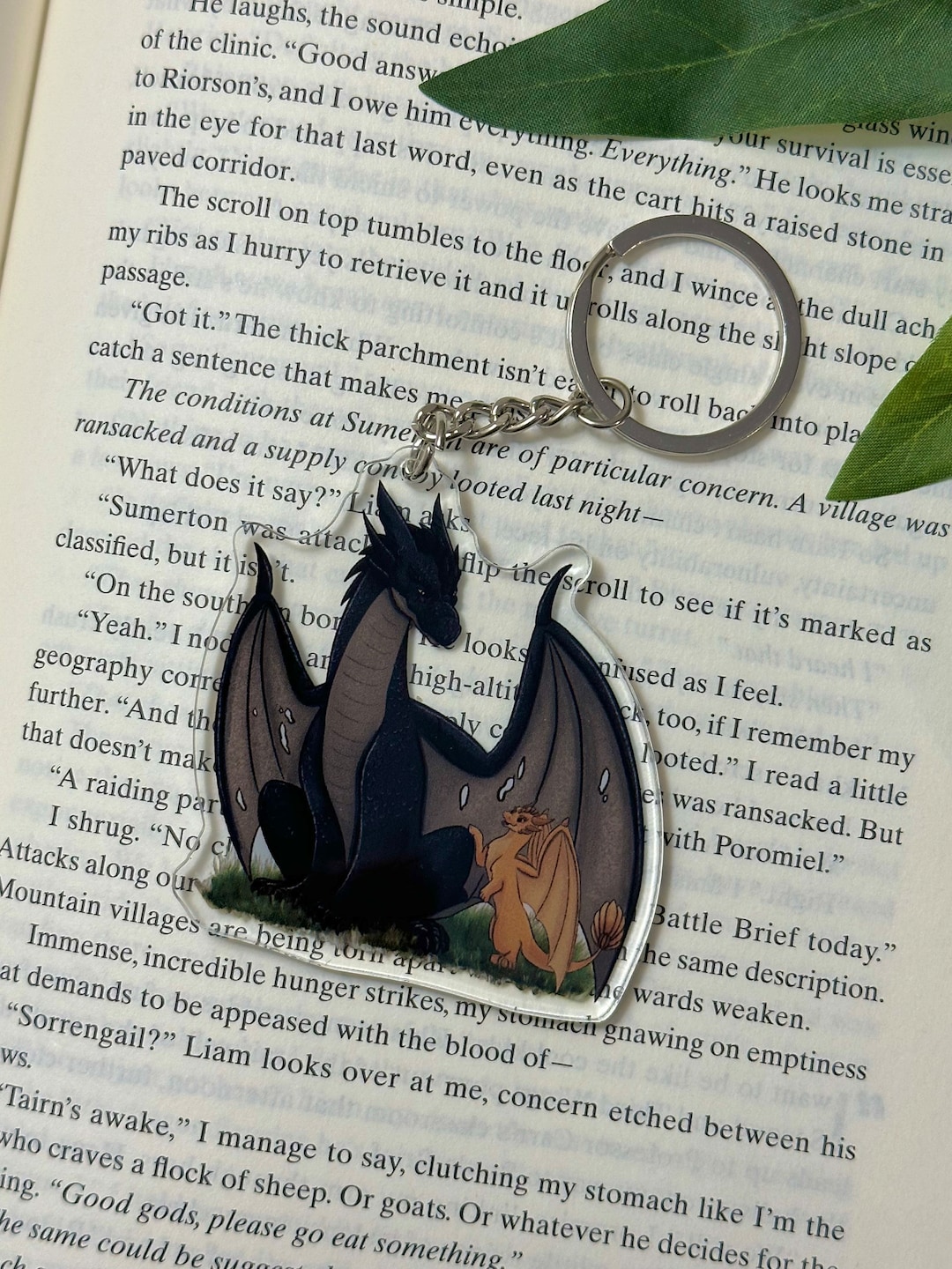 Tairn and Andarna Keychain | Fourth Wing | Licensed Merch | Acrylic ...