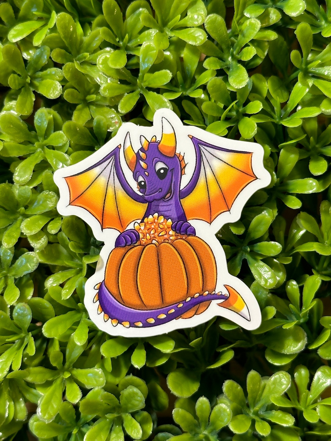 Candy Corn Dragon Sticker | Halloween Sticker | Waterproof Sticker | UV ...