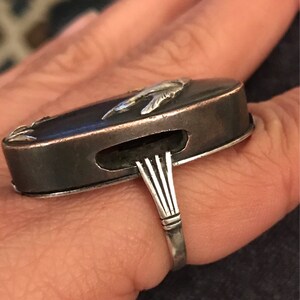 Antique Japanese Shakudo Ring - Etsy