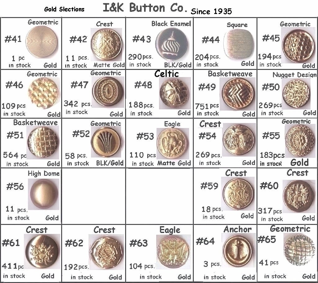 16 to 1000 Pcs. Metal 7/8 Buttons Antique Silver Gold - Etsy