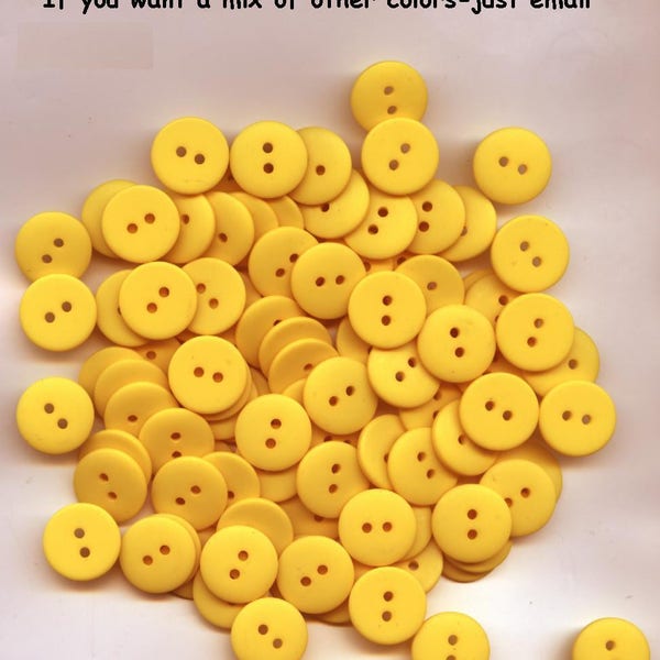 Yellow Buttons - Etsy